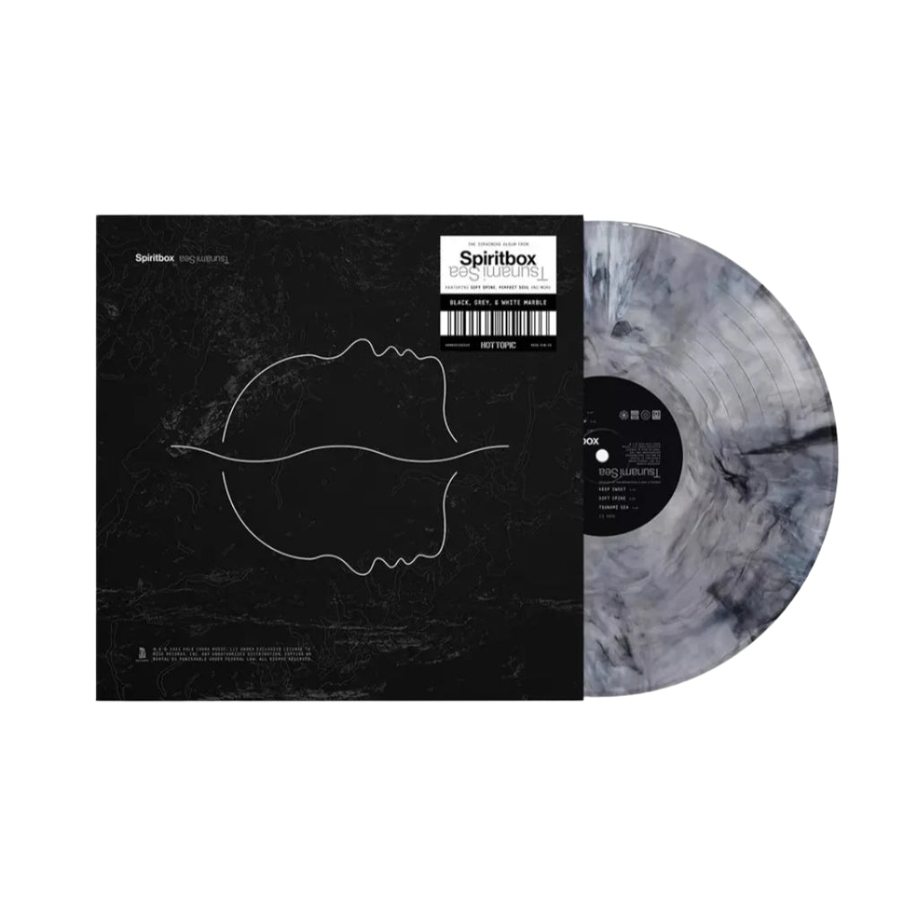 Spiritbox Tsunami Sea Exclusive Grey Black White Marble Color Vinyl LP – Vinceron