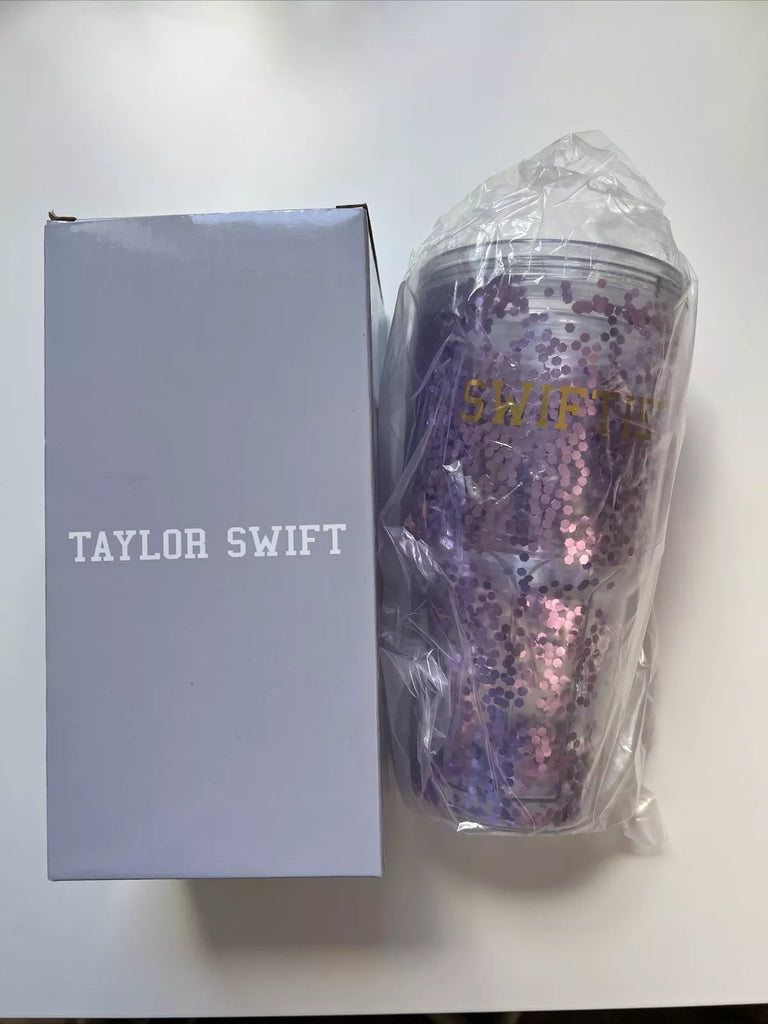 Taylor Swift Official Merch Swiftie Purple Glitter Tumbler Speak Now ...