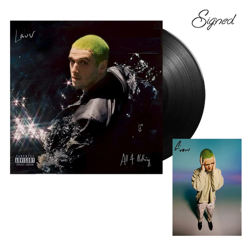 Lauv All 4 Nothing Exclusive Black Color Vinyl LP with Signed Art Card – Vinceron