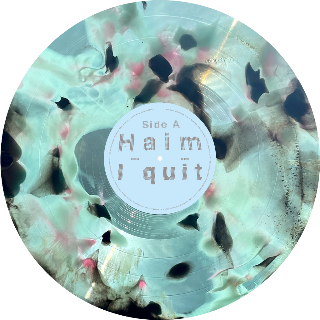 Haim I Quit Exclusive Opaque Sea Glass Black and Pink Color Vinyl 2LP ...