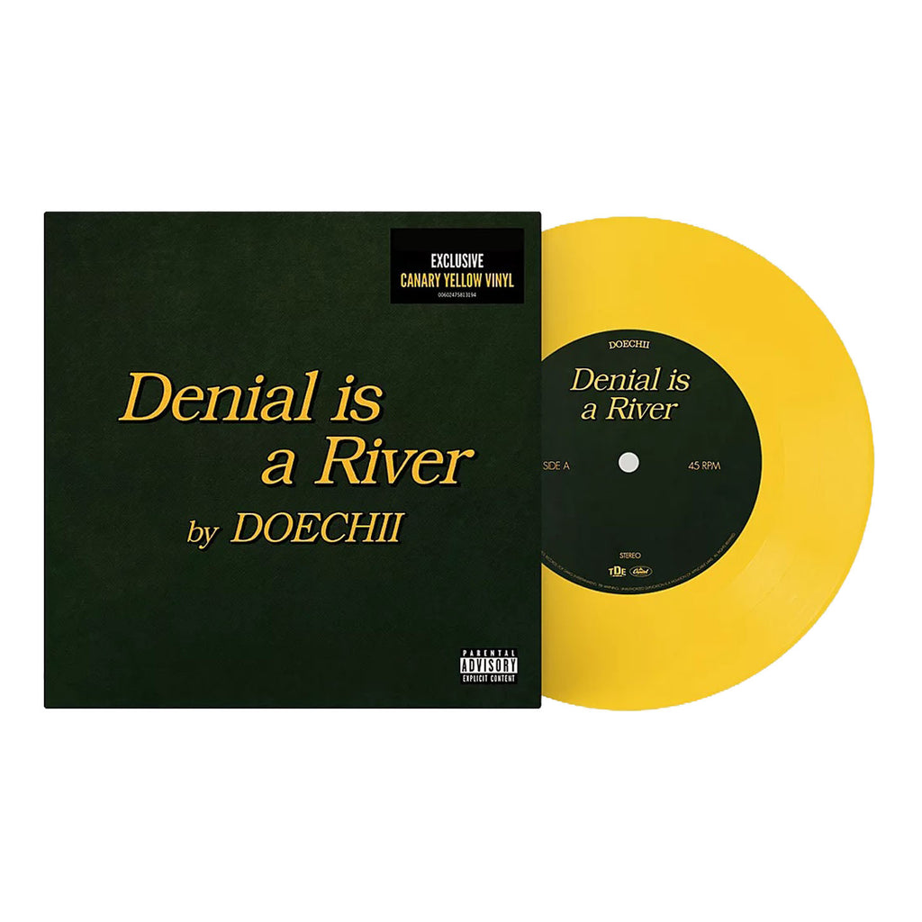 Doechii - Denial Is A River Limited Canary Yellow 7-Inch Single Vinyl ...