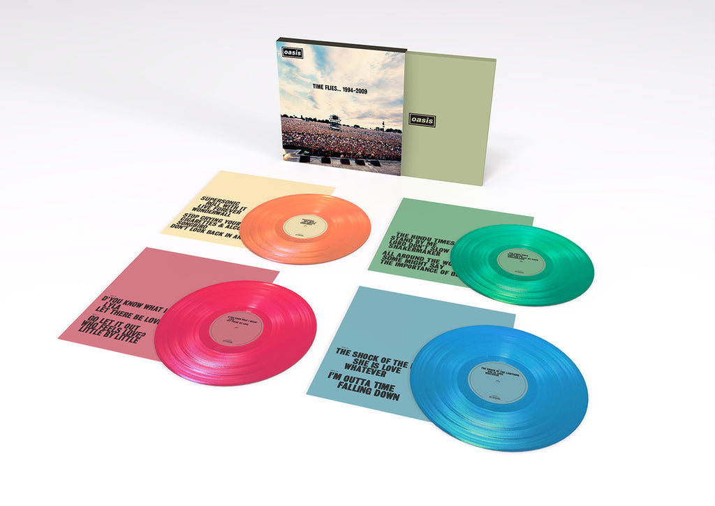 Oasis ‎– Time Flies... 1994-2009 Color Vinyl Box Set, Blue Green Orang ...