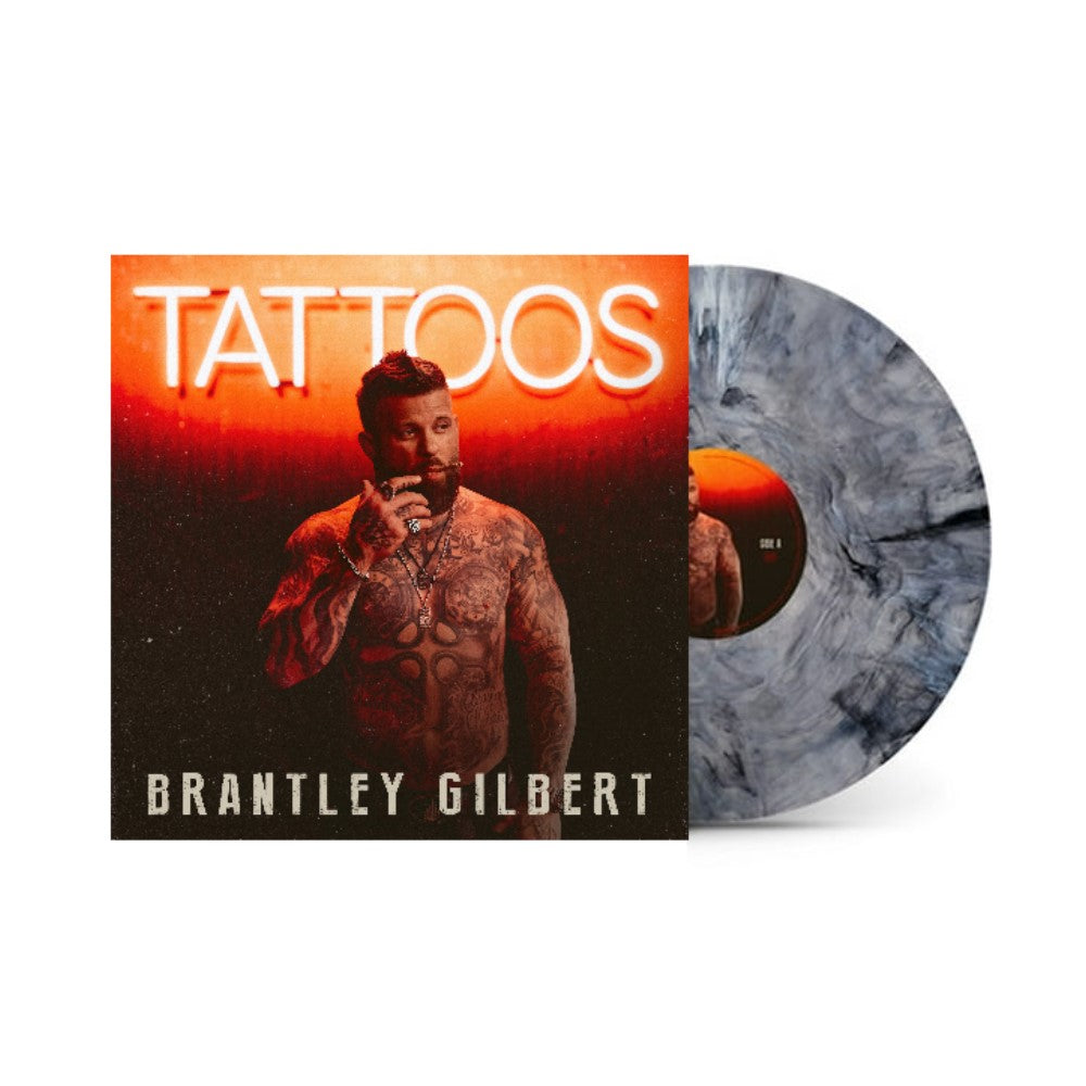Brantley Gilbert - Tattoos Exclusive Inked Marble Vinyl LP – Vinceron