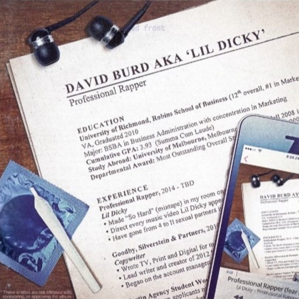 Lil Dicky - Professional Rapper Exclusive Blue Vinyl 2x LP – Vinceron