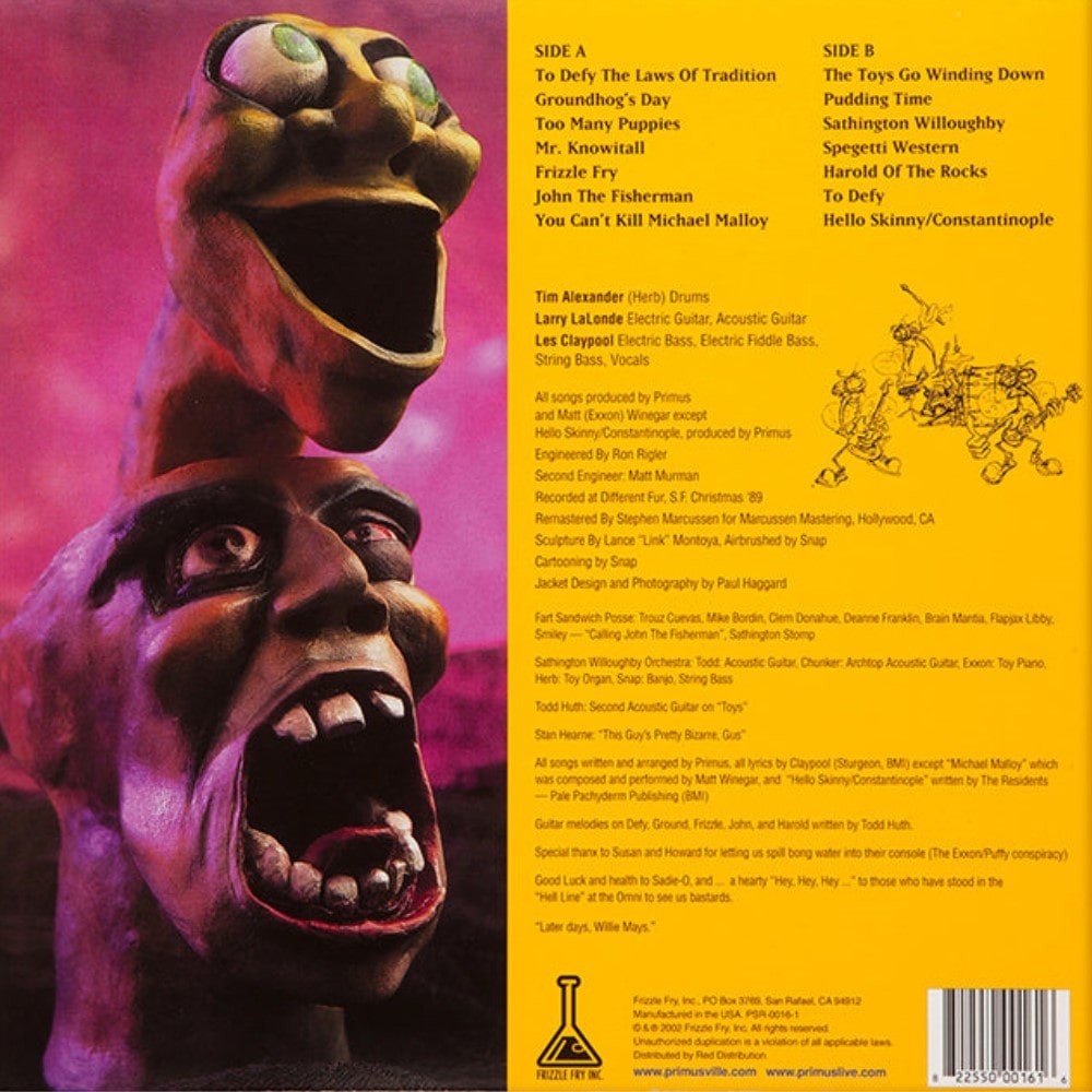 Primus - Frizzle Fry Exclusive Limited Blue/Clear Split Vinyl LP – Vinceron