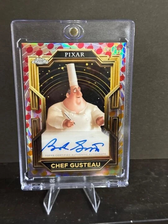 2025 Topps Pixar Gold Chef Gusteau Gilded Pixar Autograph 68/99 Brad G ...